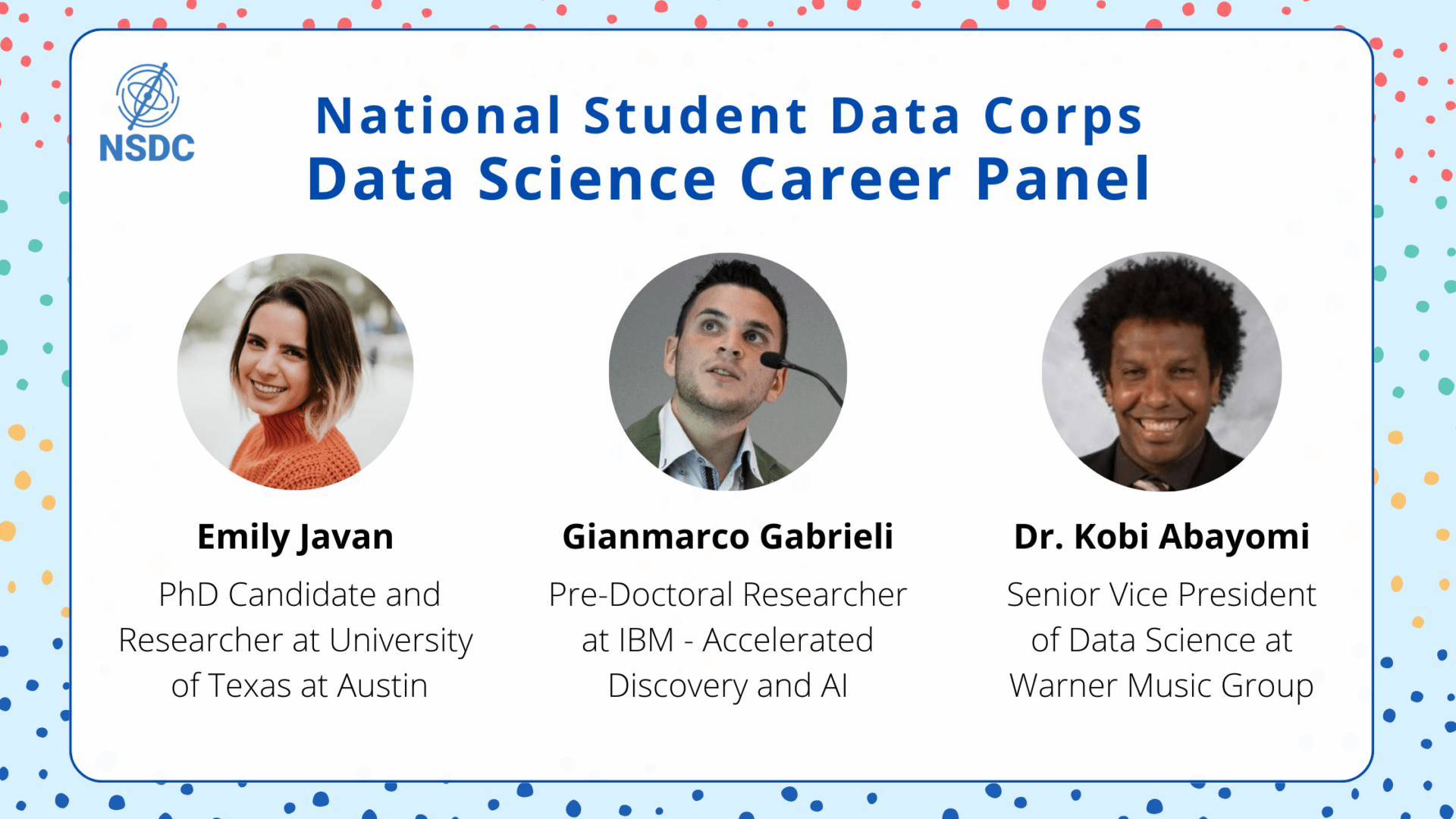 Data Science Career Panel | Northeast Big Data Innovation Hub