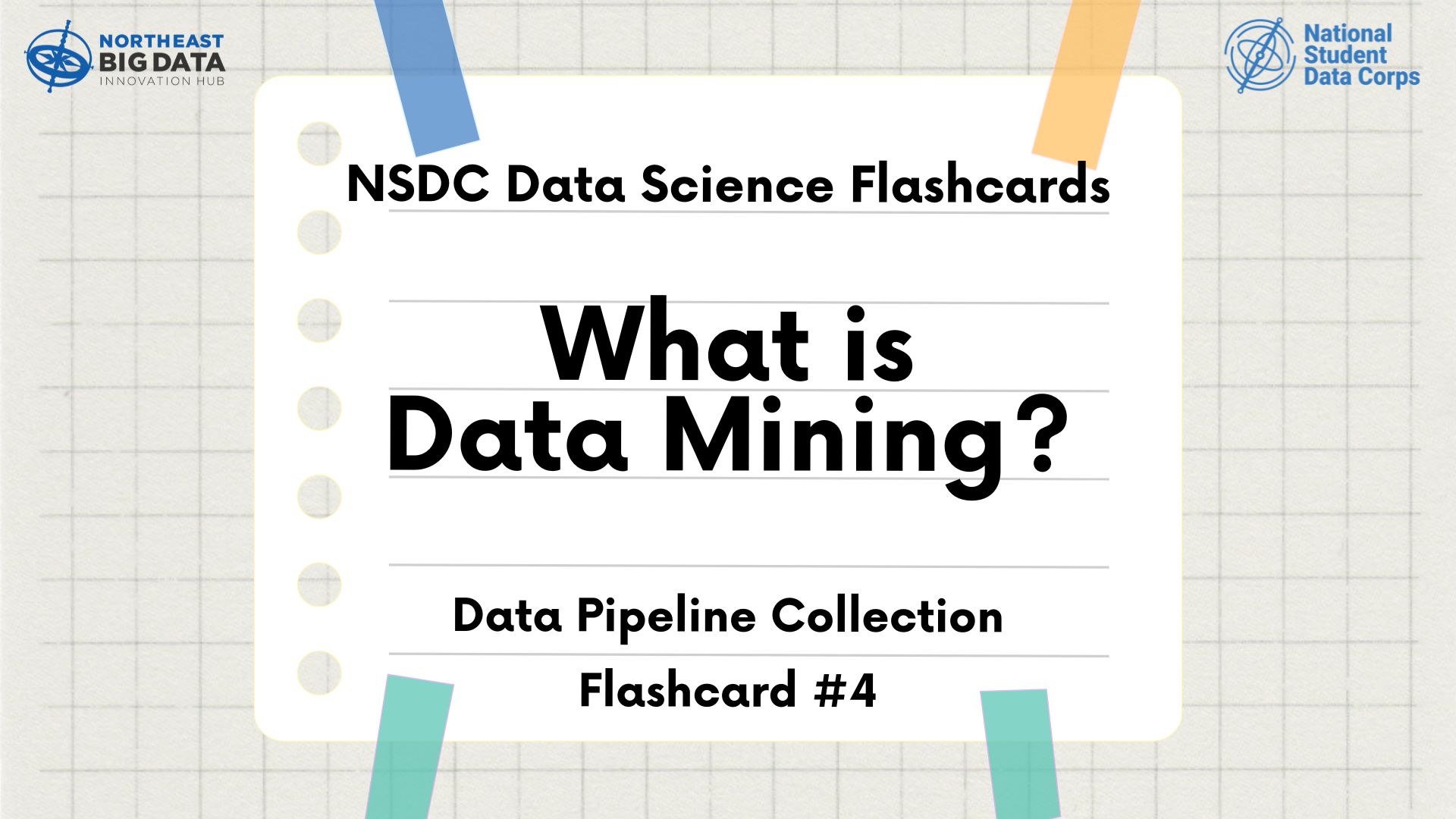 NSDC Data Science Flashcards - Data Pipeline Card #4 - What is Data ...