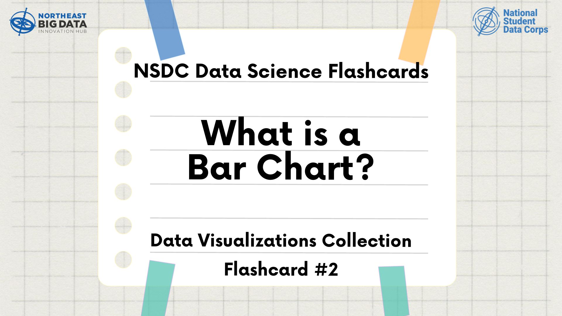 NSDC Data Science Flashcards - Data Visualizations #2 - What is a Bar ...